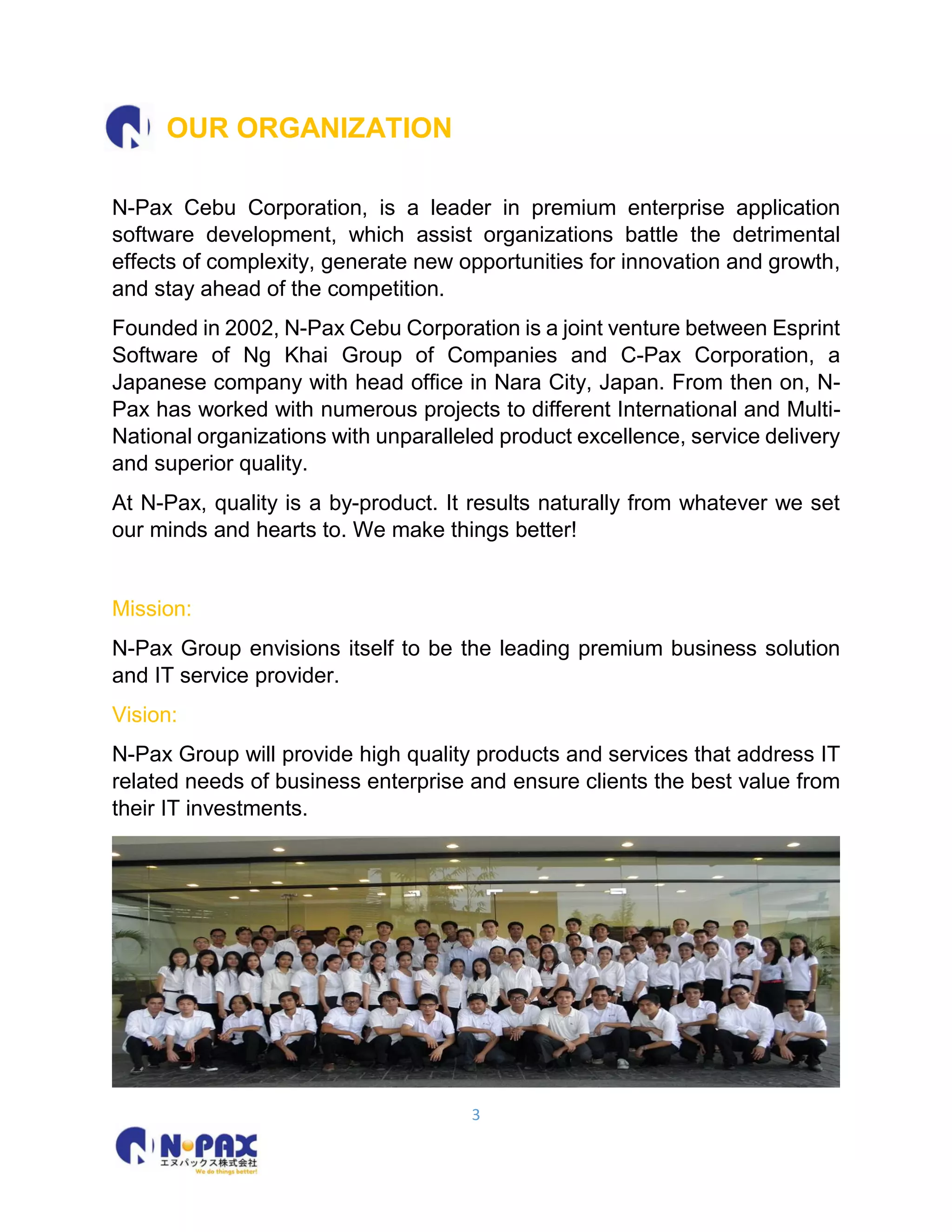 NPAX Company Profile | PDF