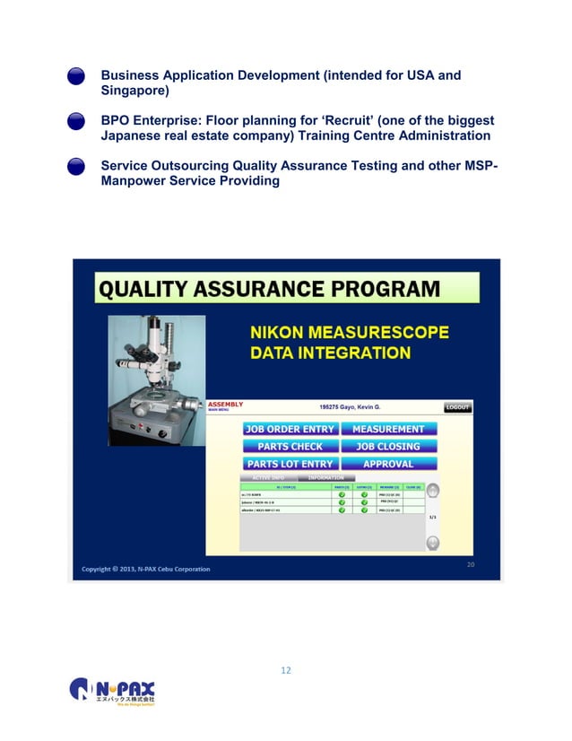 NPAX Company Profile | PDF | Business Utilities | Business