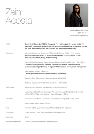 Zain Acosta | PDF