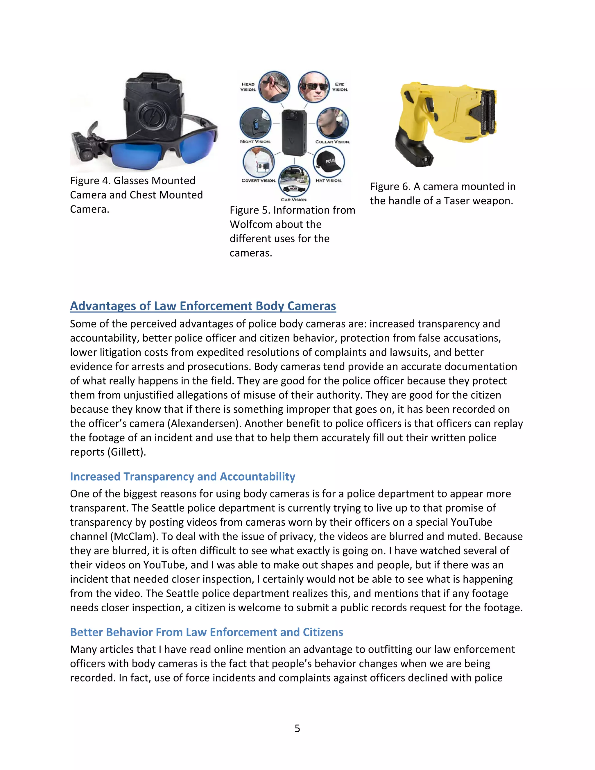 Research Paper - Advantages and Disadvantages of Police Body Cameras | PDF