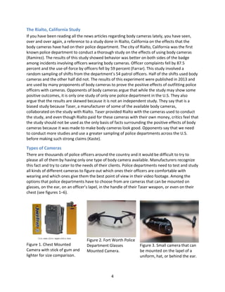 Research Paper - Advantages and Disadvantages of Police Body Cameras | PDF