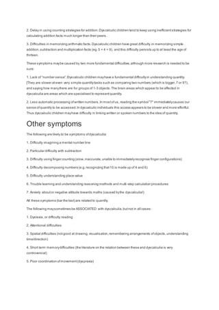 Dyscaculia | PDF | Free Download