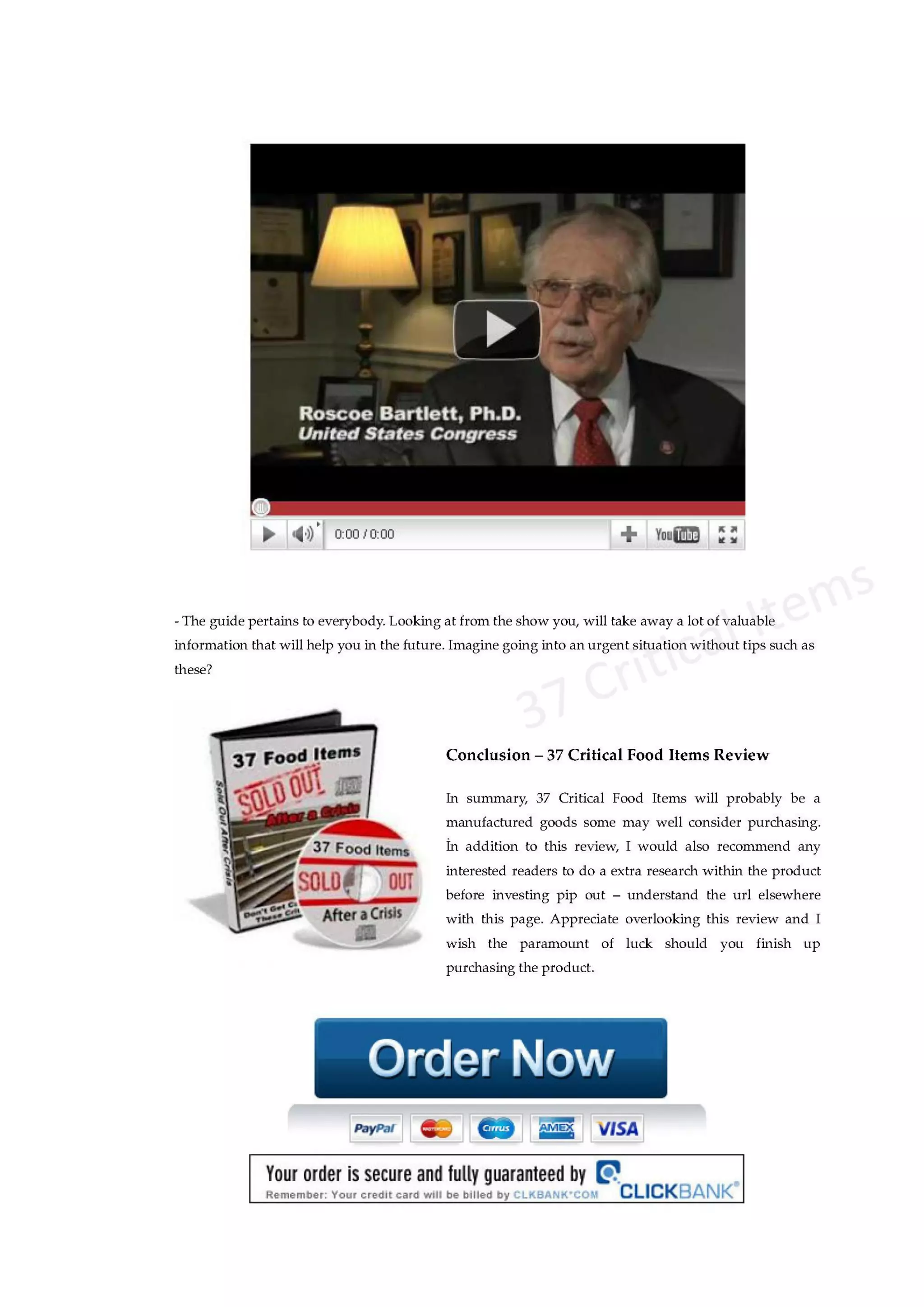 37 Critical Items List | PDF