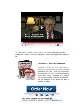 37 Critical Items List | PDF