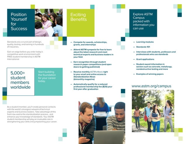 ASTM Student Membership Brochure | PDF | Education