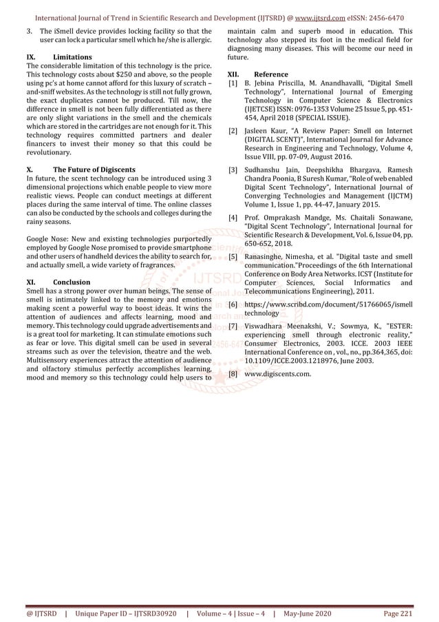 Digital Scent Technology A Critical Overview | PDF | Perfume and ...