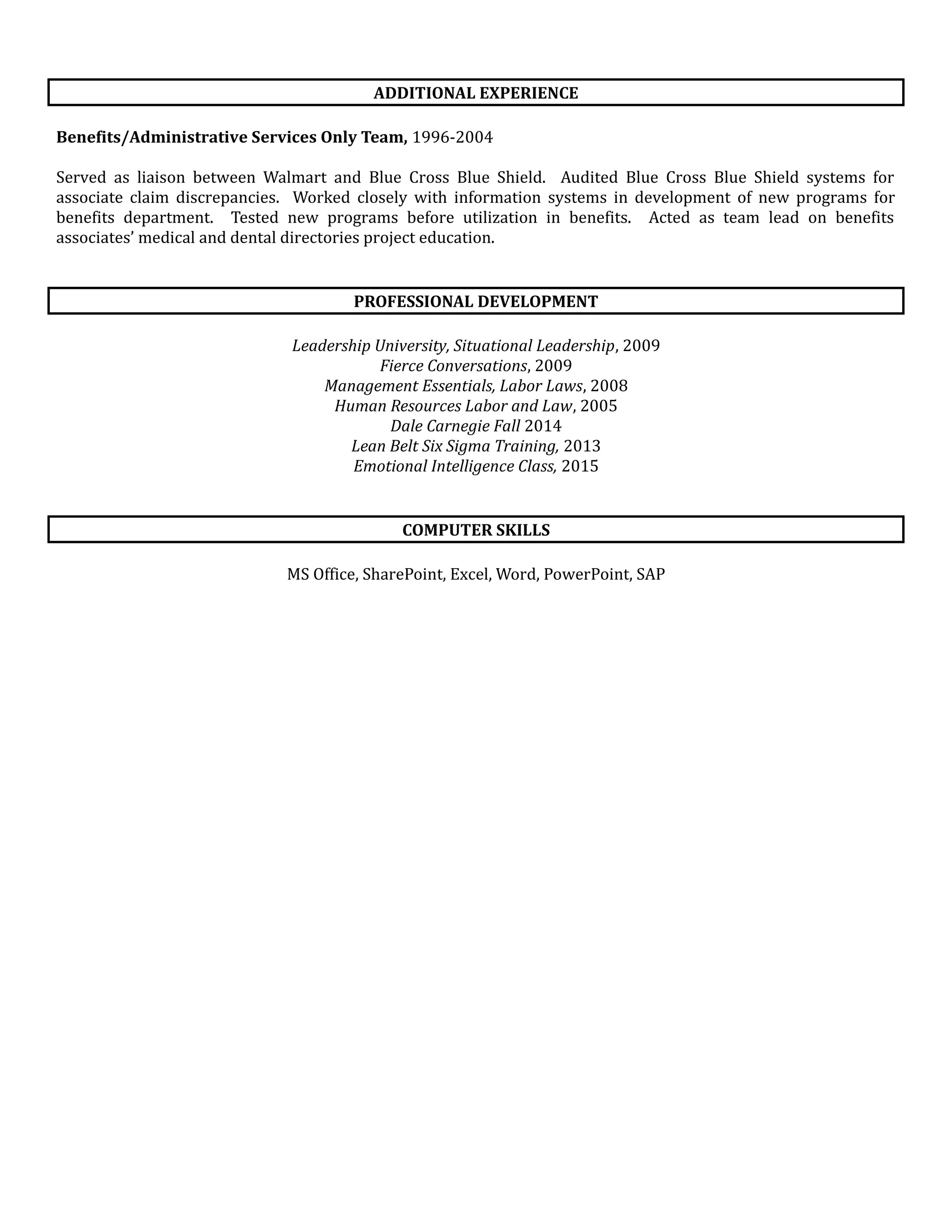 Joyce Resume 2015 | DOC