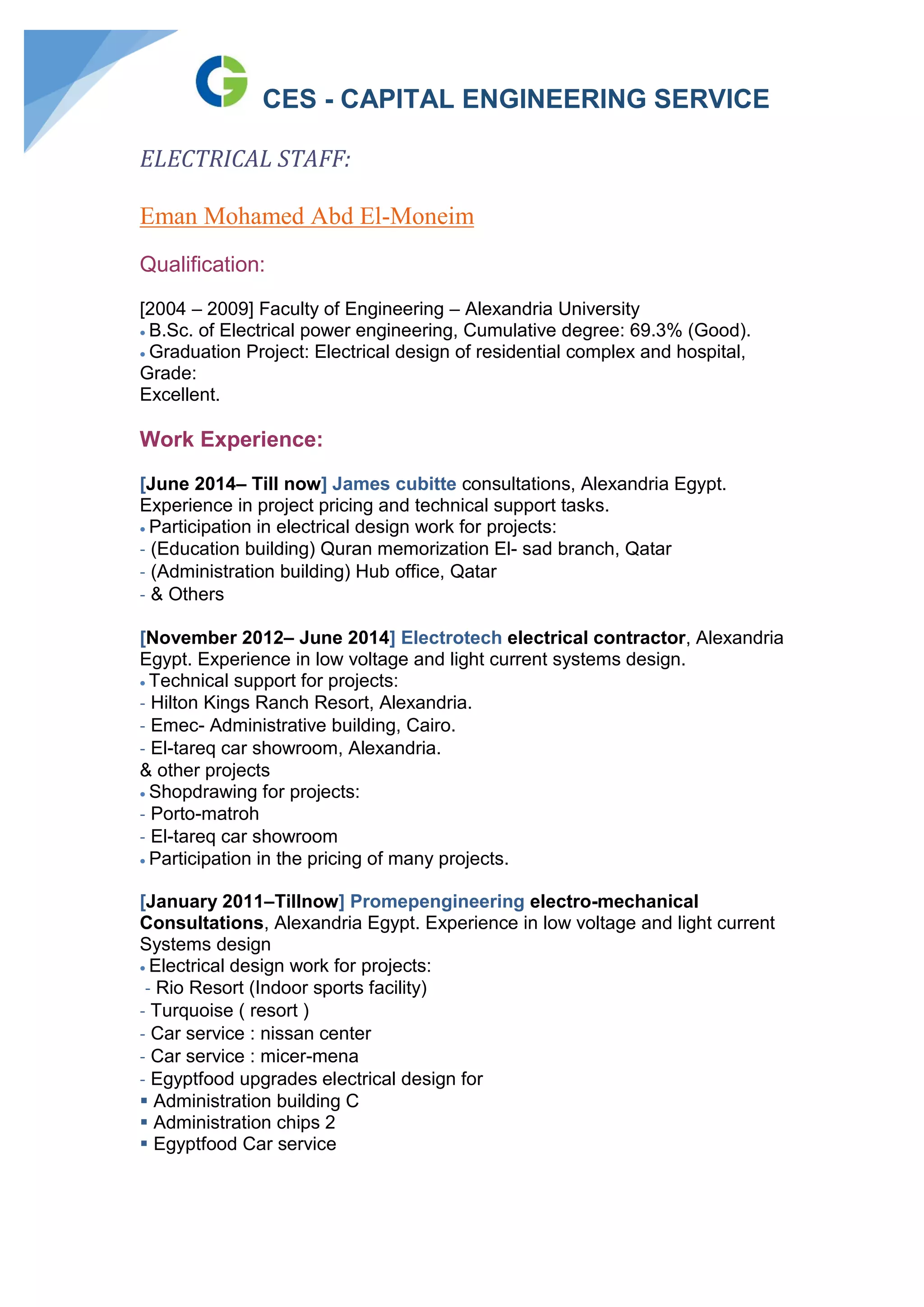 CAPITAL- ENGINEERING SERVICE PROFILE | PDF