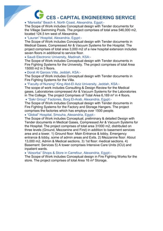 CAPITAL- ENGINEERING SERVICE PROFILE | PDF