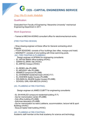 CAPITAL- ENGINEERING SERVICE PROFILE | PDF