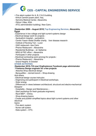 CAPITAL- ENGINEERING SERVICE PROFILE | PDF