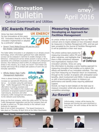 Amey Innovation Bulletin_April (G) | PDF | Business Utilities | Business