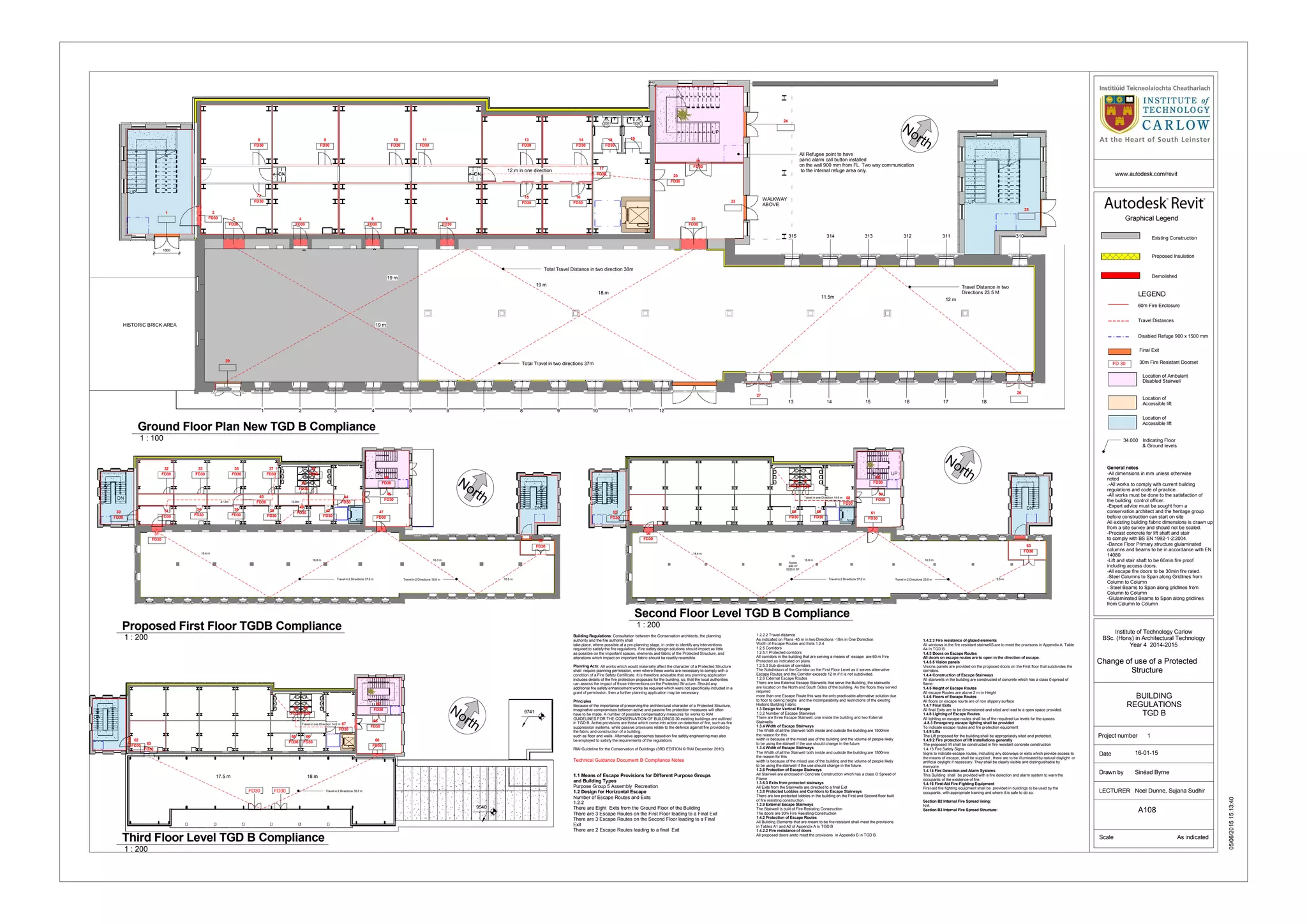 Mill 14-1-15 - Sheet - A108 - BUILDING REGULATIONS TGD B | PPT