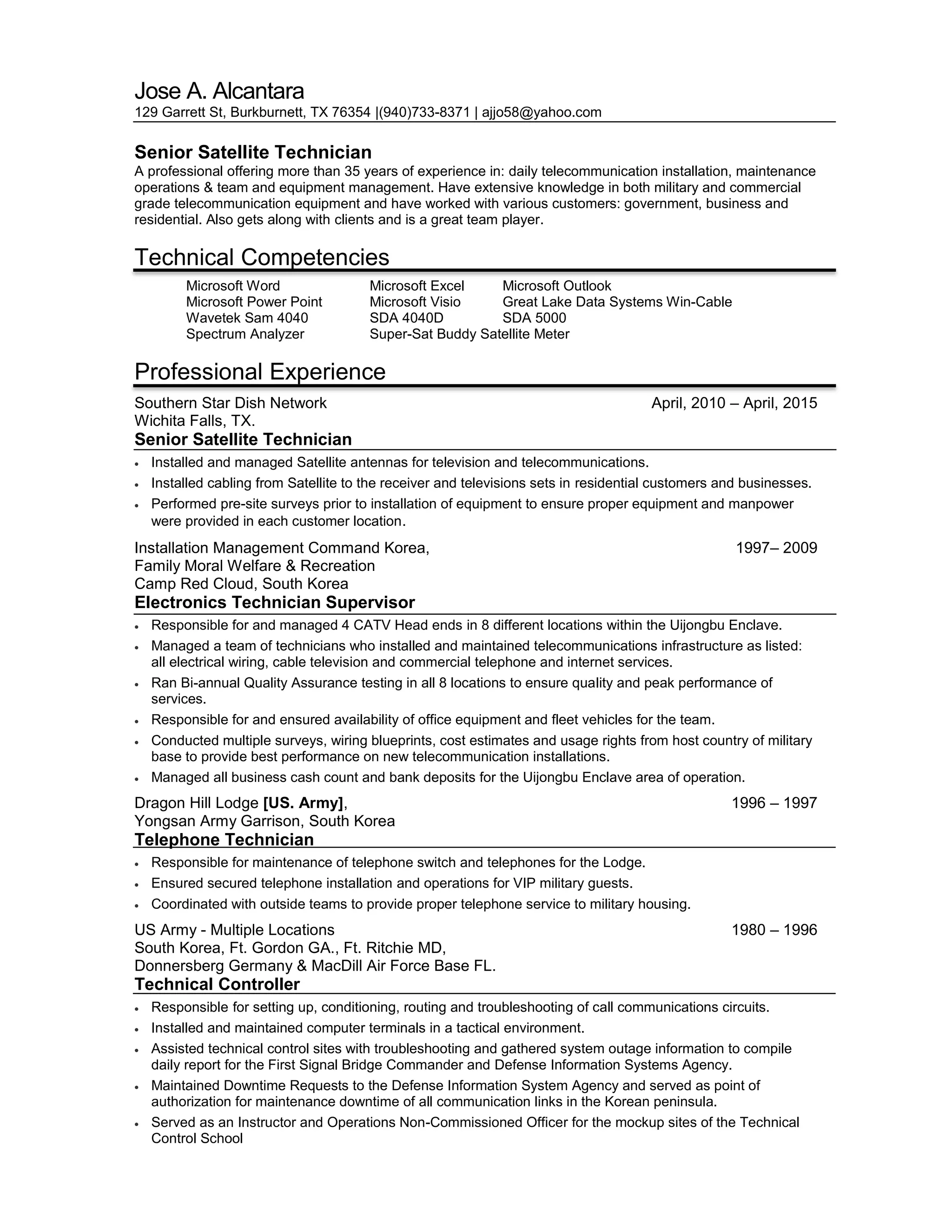 Resume Jose Alcantara 1 | PDF | Business | Business and Finance