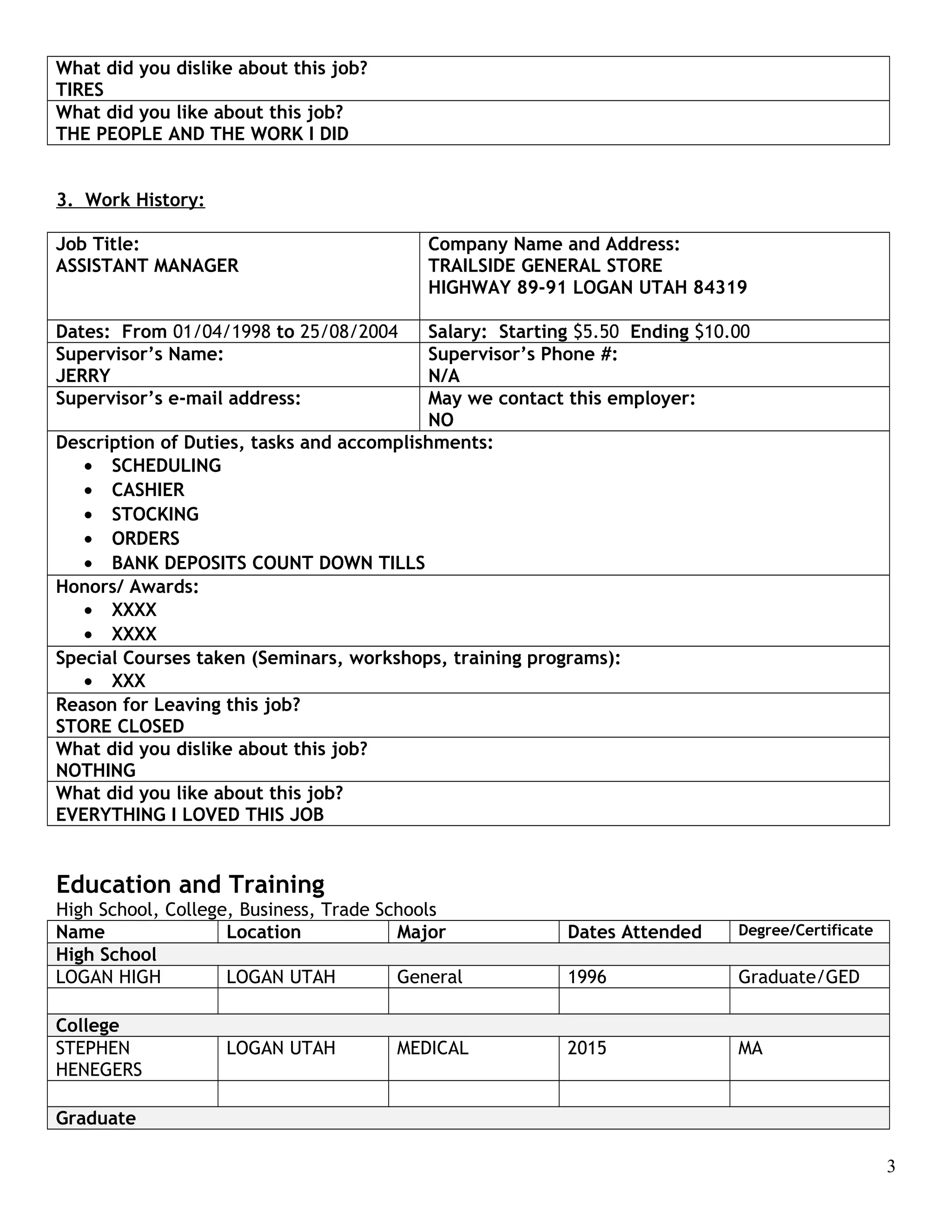 Master Application Template III | PDF