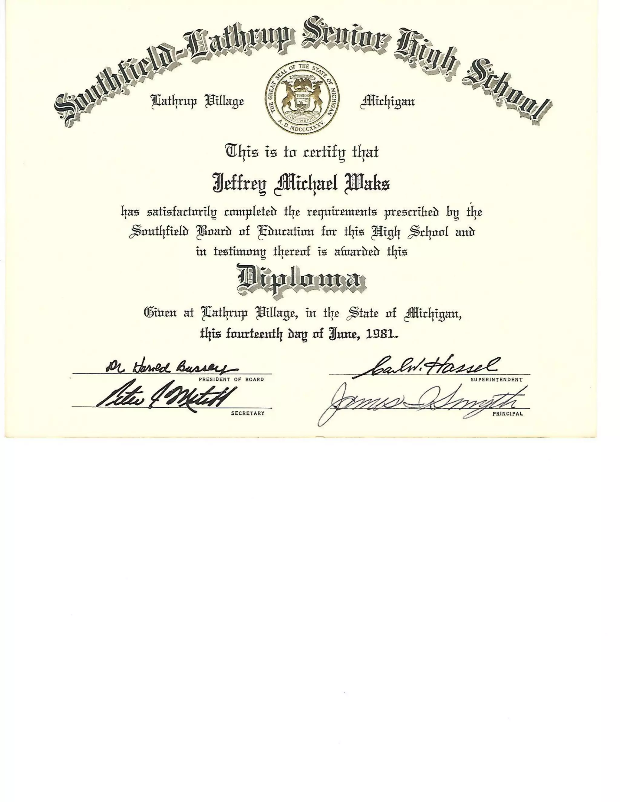 High School Diploma SLSH | PDF