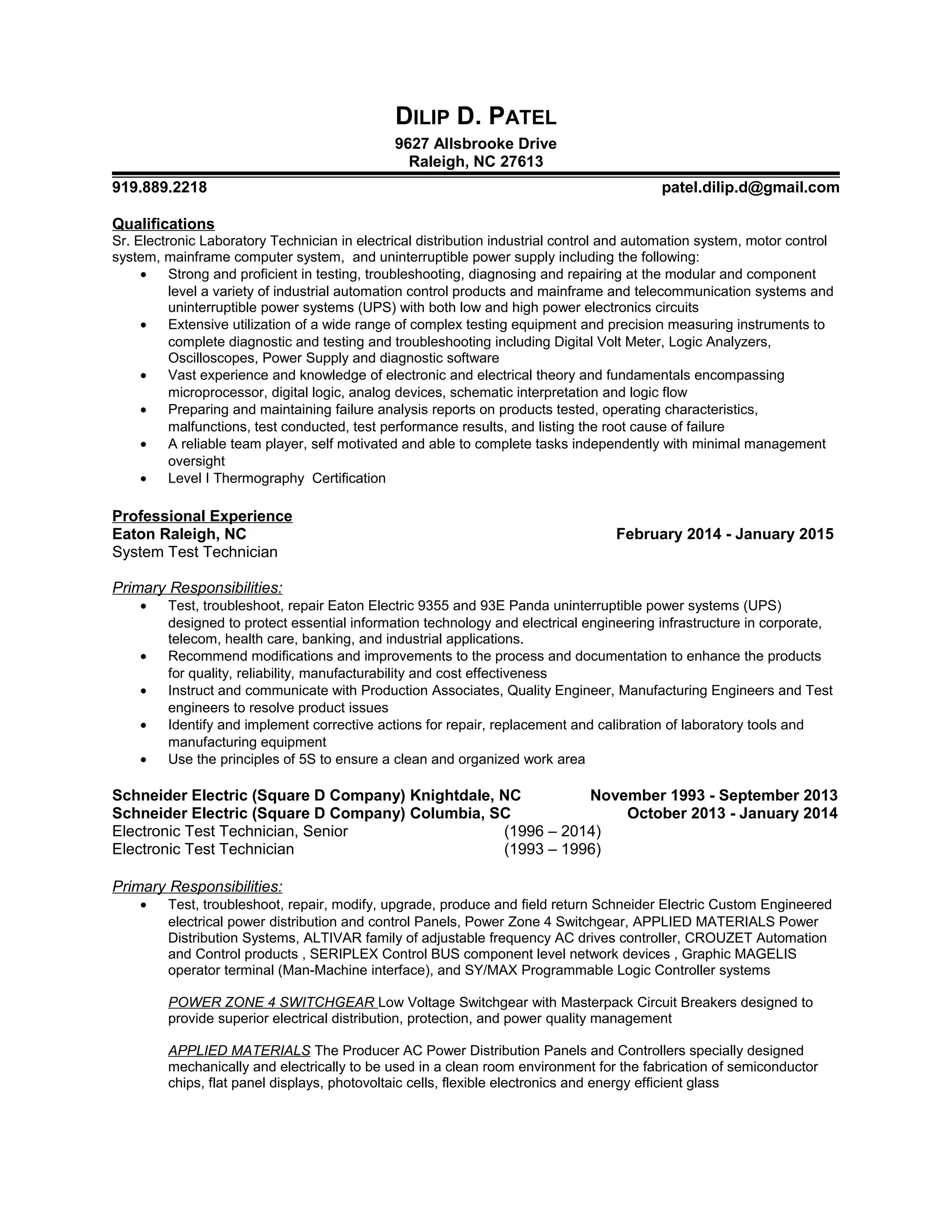 PatelD Resume | DOC
