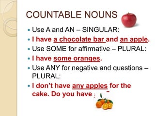 37 food countable uncountable | PPTX