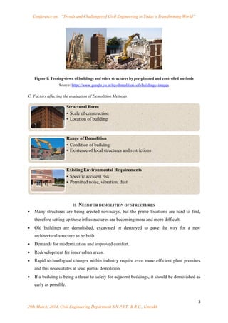 DEMOLITION OF BUILDINGS: INTEGRATED NOVEL APPROACH | PDF