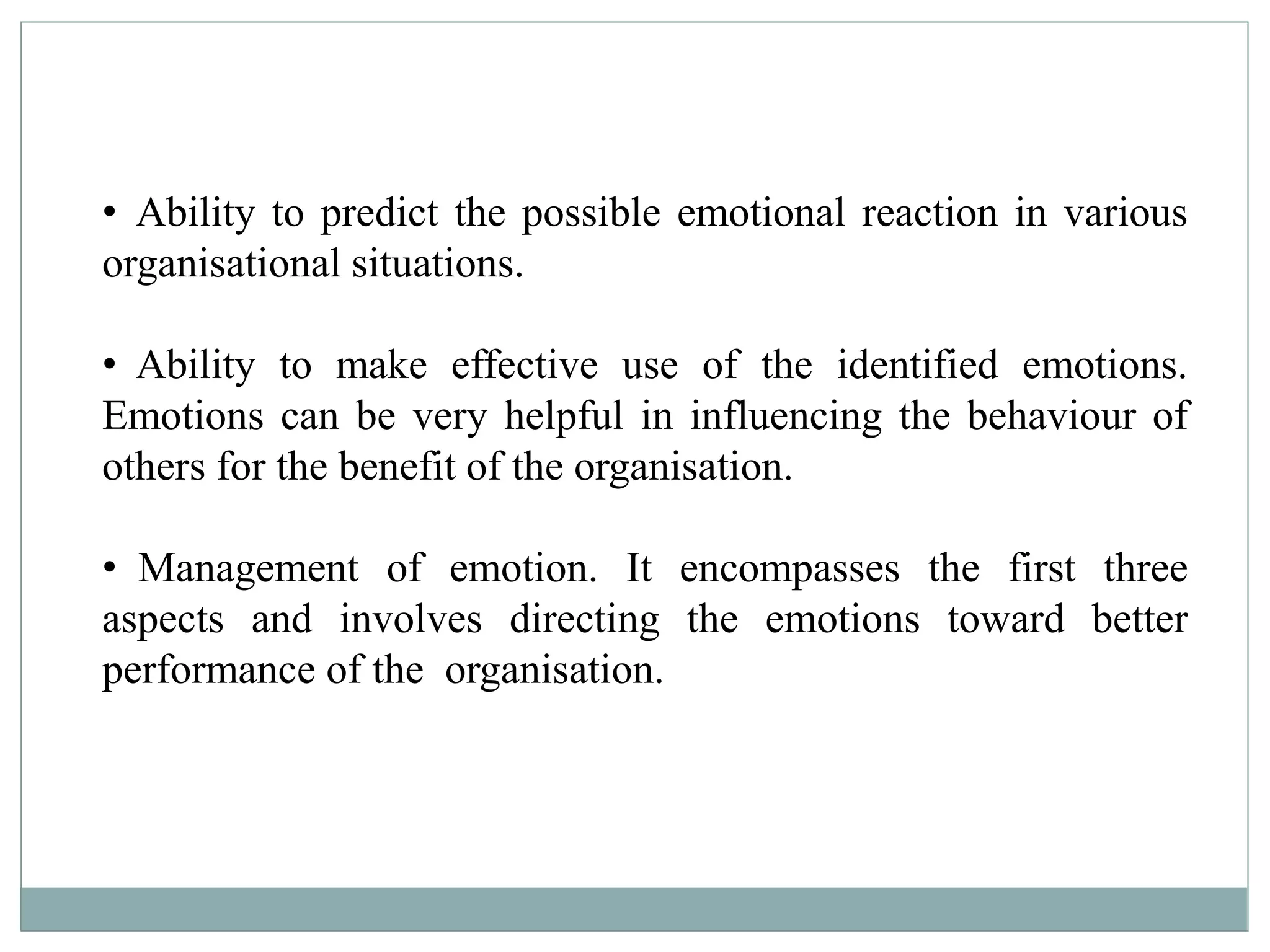 Emotional Intelligence, Goleman's Theory, Emotional Intelligence in ...