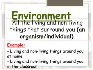 37living things in their environment | PPTX