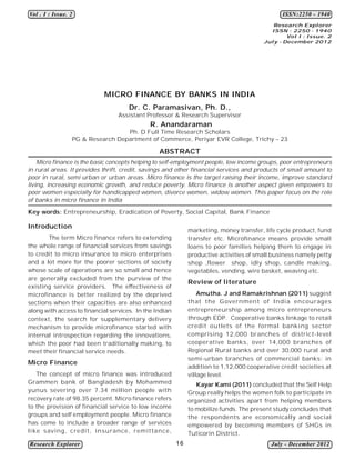 Micro finance by banks in India | PDF