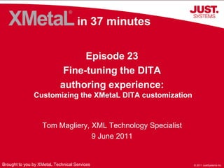 Fine-tuning the DITA customization | PPT