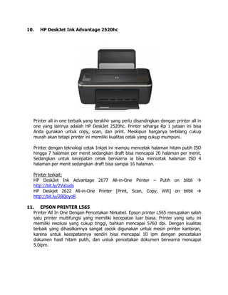 37 Printer terbaik di tahun 2019 | PDF