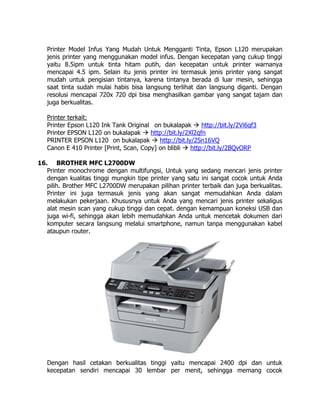 37 Printer terbaik di tahun 2019 | PDF