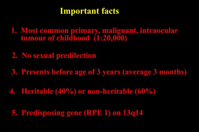 Retinoblastoma.......................ppt