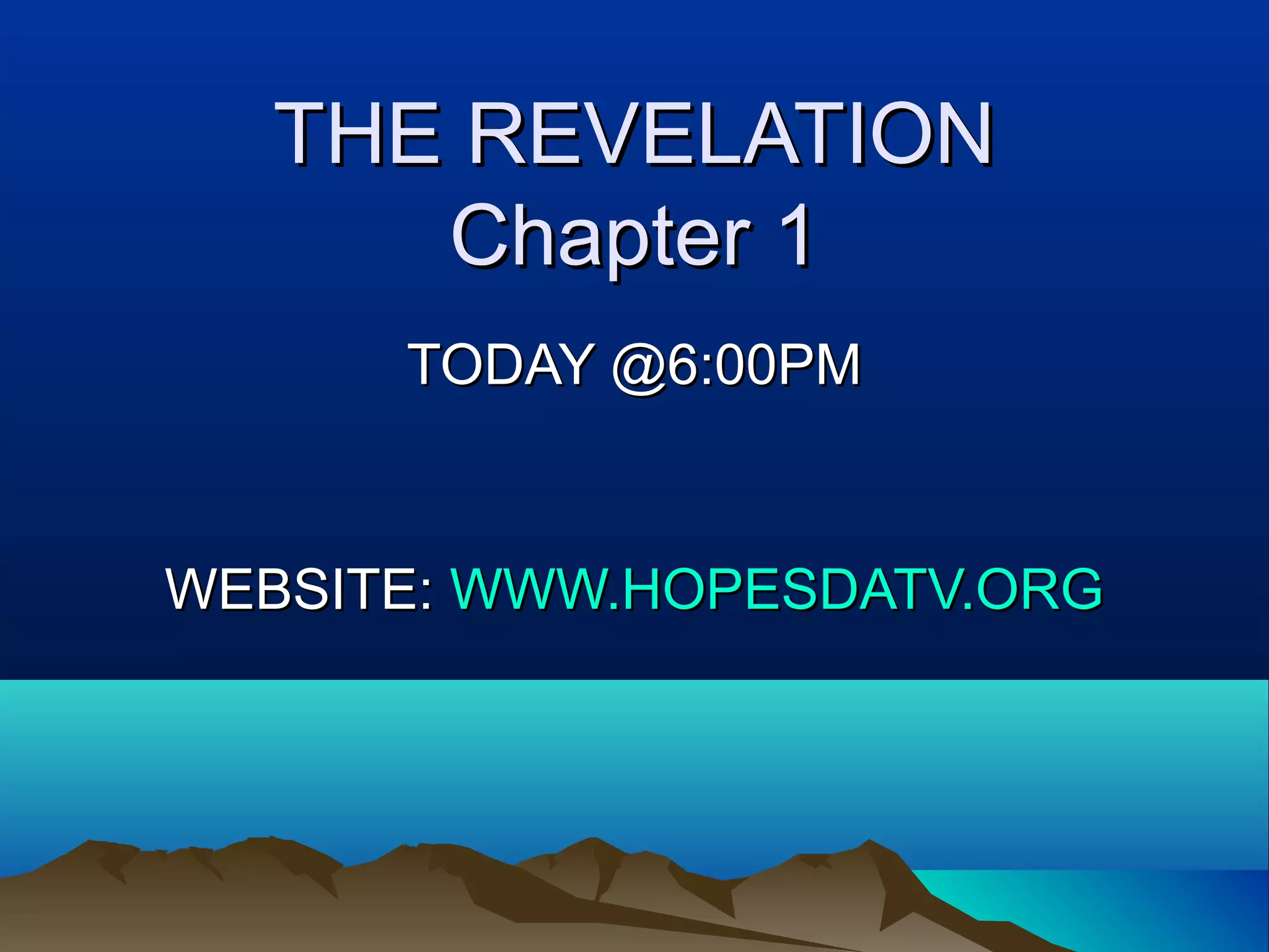 Study on Revelation 1 | PPT