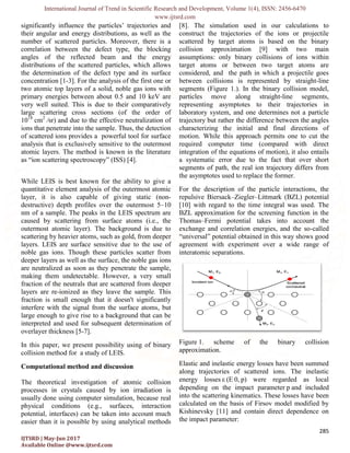 Study of Ion Scattering Process by the Method of Binary Collision Approximation | PDF