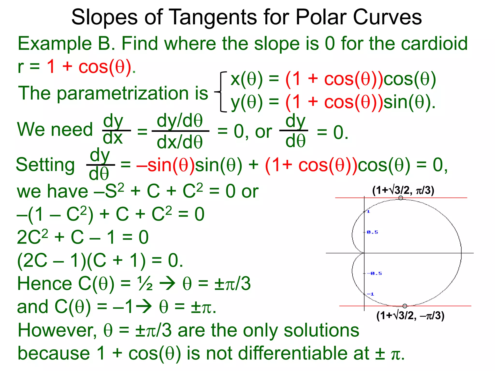 35 tangent and arc length in polar coordinates | PPTX