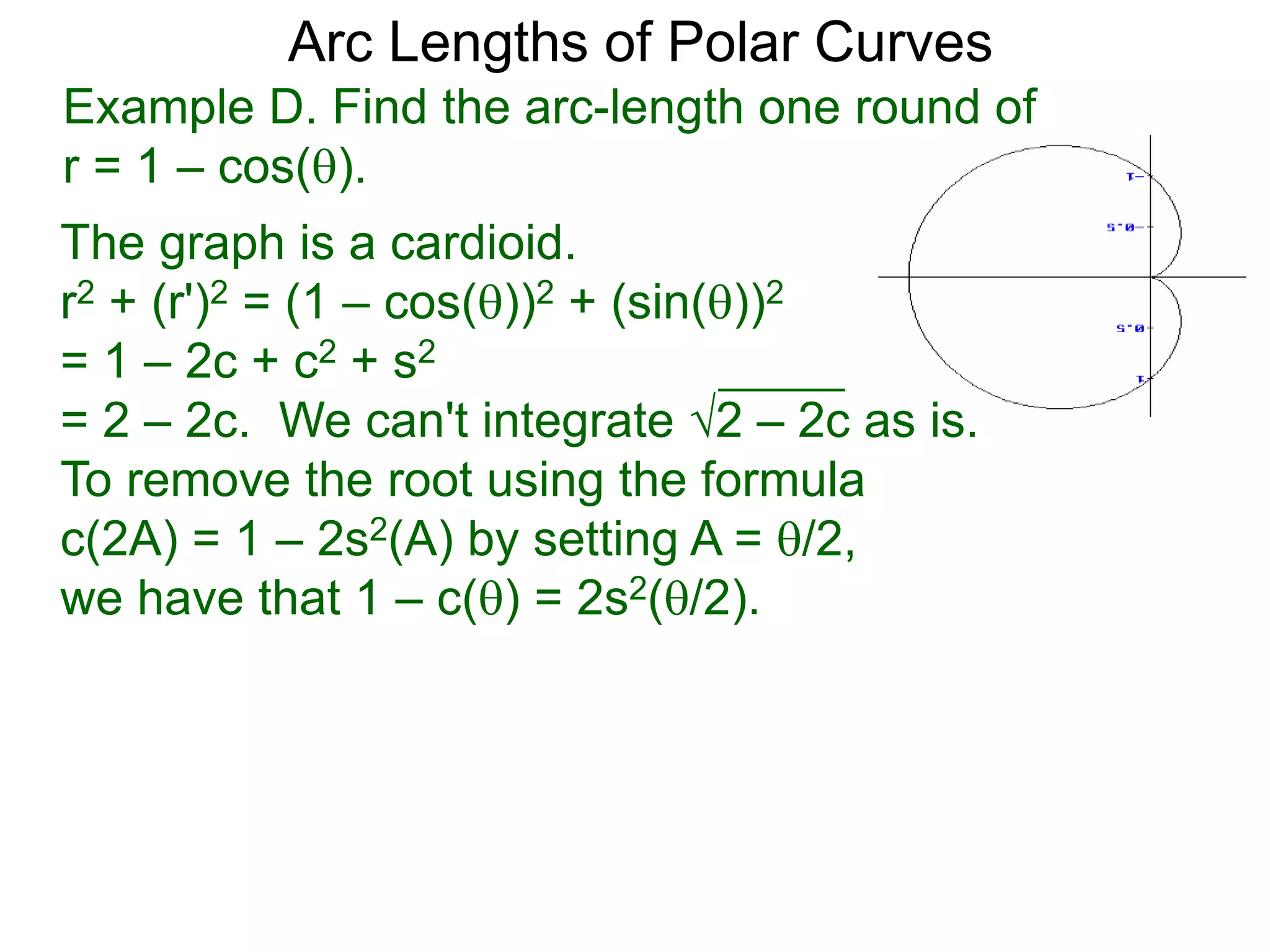 35 tangent and arc length in polar coordinates | PPTX