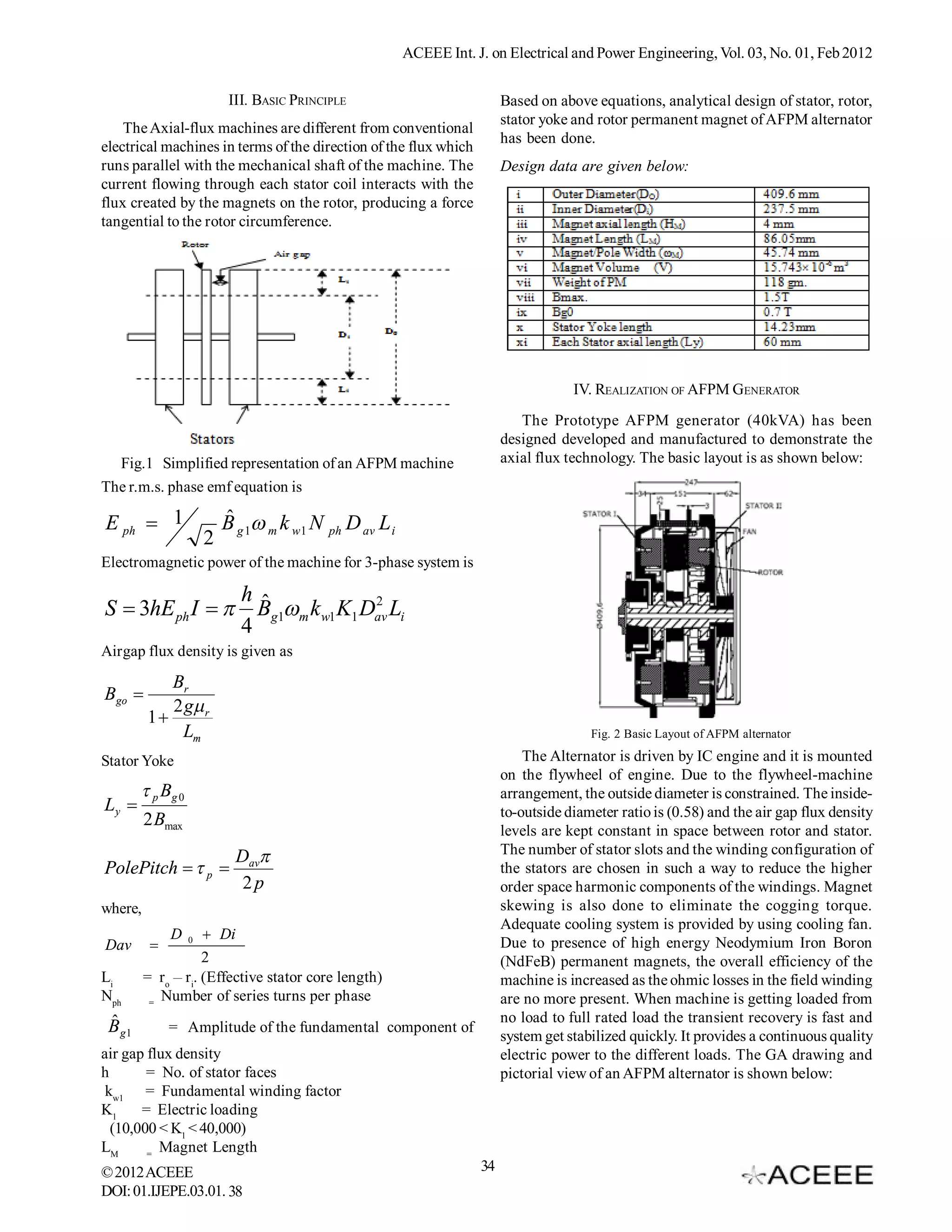 An Axial-Flux Permanent Magnet (AFPM) Generator for Defence ...