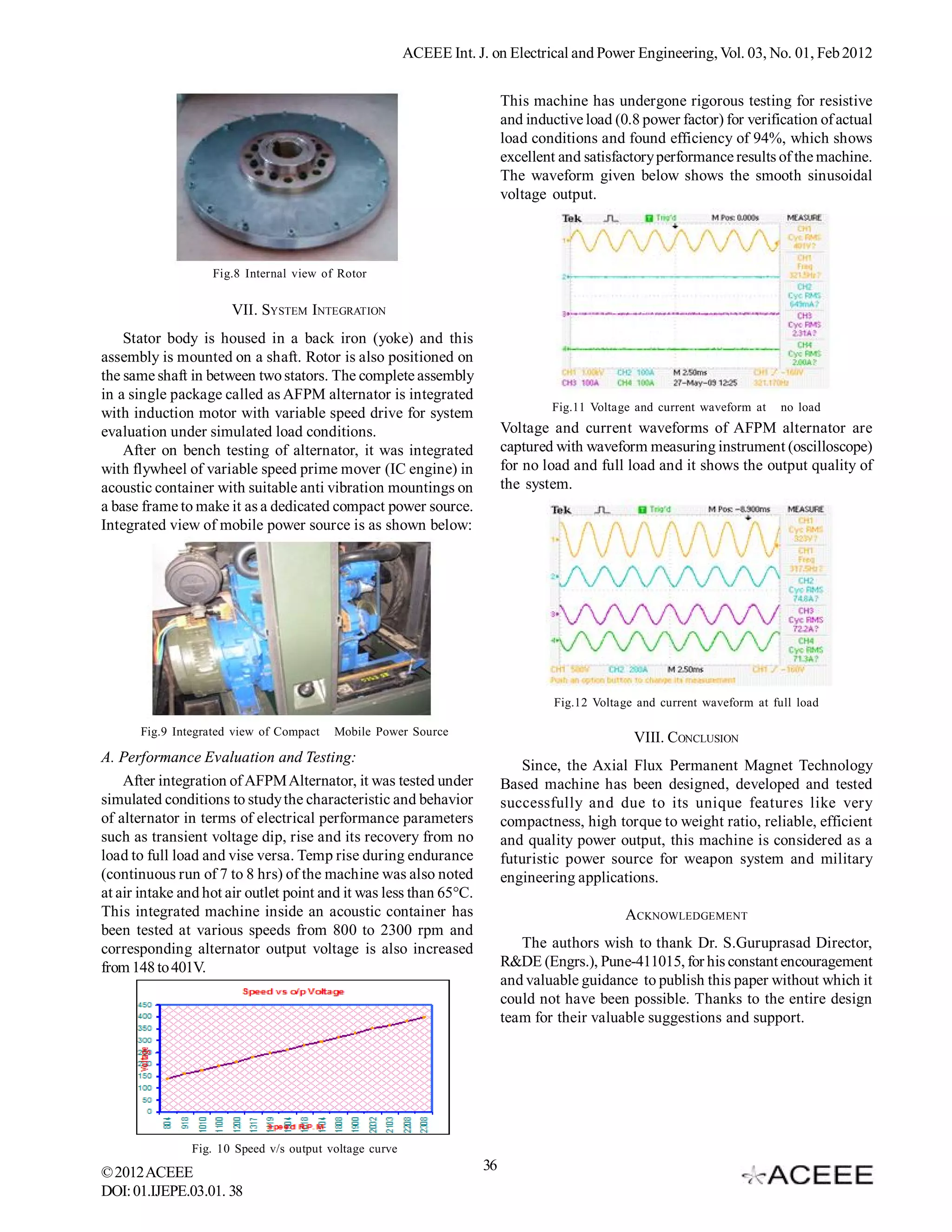 An Axial-Flux Permanent Magnet (AFPM) Generator for Defence ...