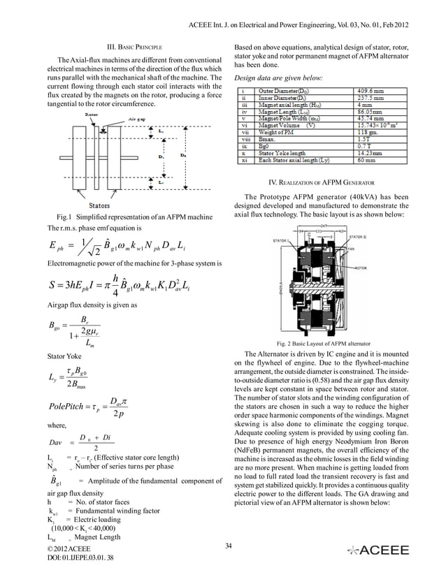 An Axial-Flux Permanent Magnet (AFPM) Generator for Defence ...