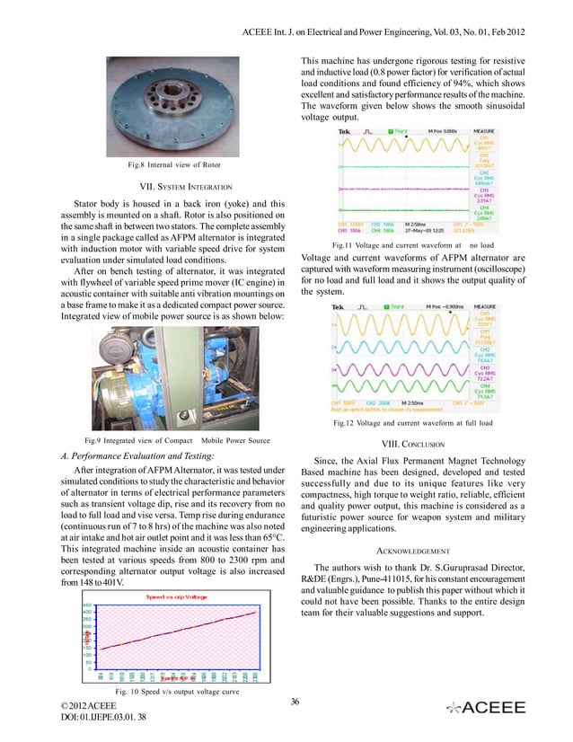 An Axial-Flux Permanent Magnet (AFPM) Generator for Defence ...