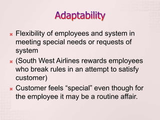 38.servqual examples service recovery | PPTX