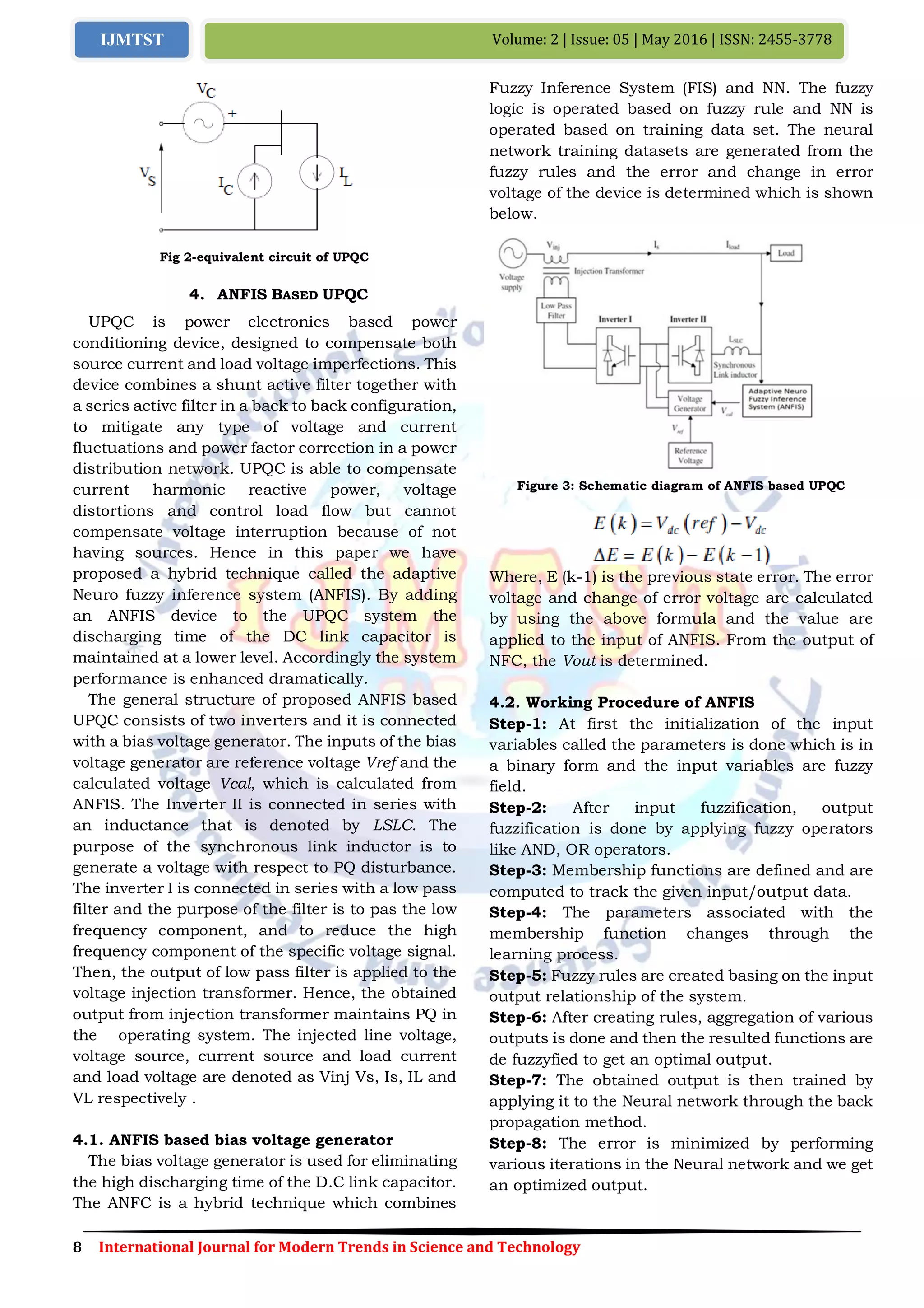 ANFIS Based UPQC for Power Quality Improvement | PDF