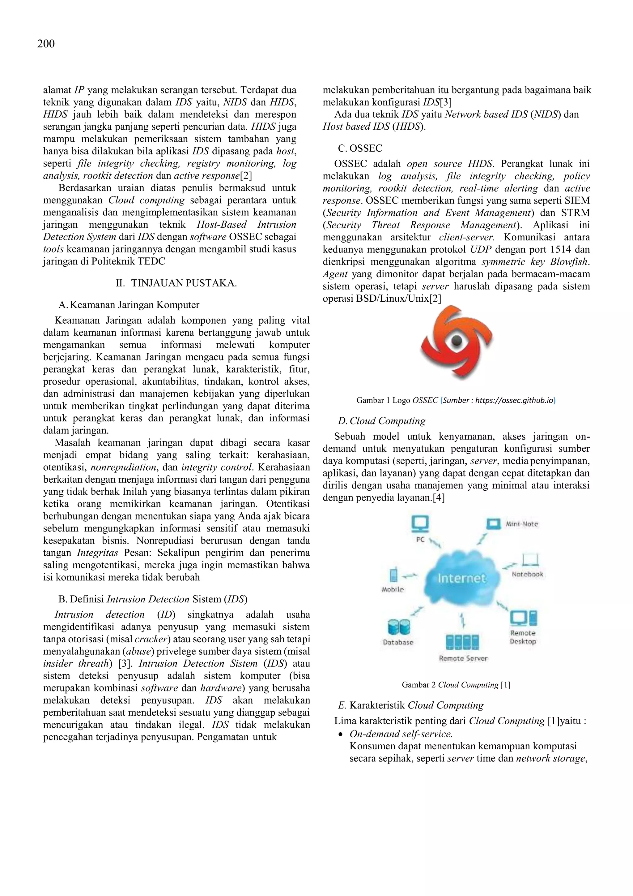 ANALISIS DAN IMPLEMENTASI NETWORK SECURITY SYSTEM MENGGUNAKAN TEKNIK ...
