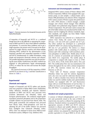 A novel reversed-phase liquid chromatographic method for the ...