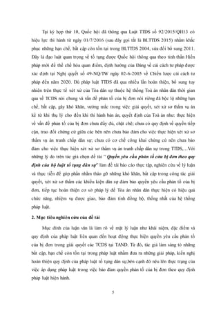 Đề tài: Quyền yêu cầu phản tố của bị đơn theo quy định của bộ luật tố tụng dân sự | PDF