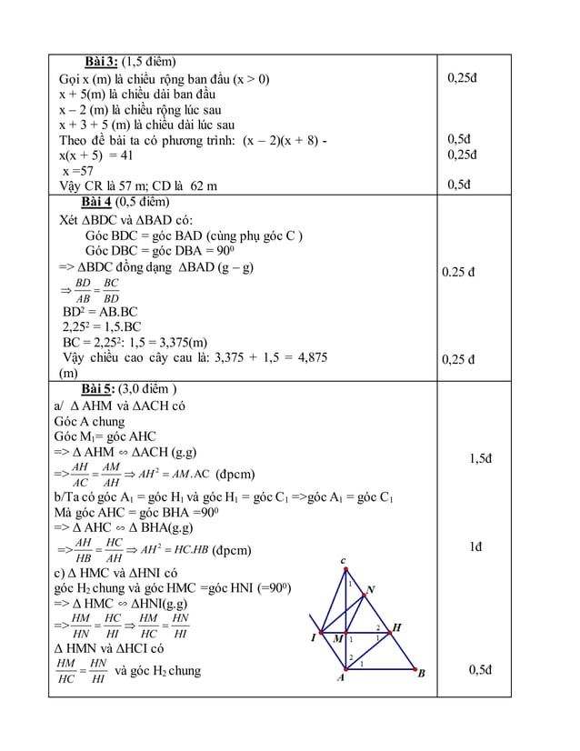 Đề Thi HK2 Toán 8 - THCS Văn Thân | PDF