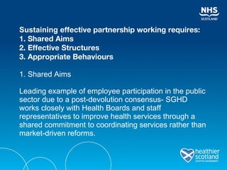 Partnership Working: Does it Have a Future in NHSScotland? | PPT