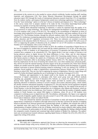 Student’s digital literacy competence and its implications for the learning process | PDF