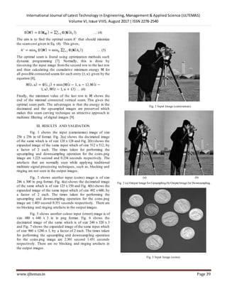 Seam Carving Approach for Multirate Processing of Digital Images | PDF