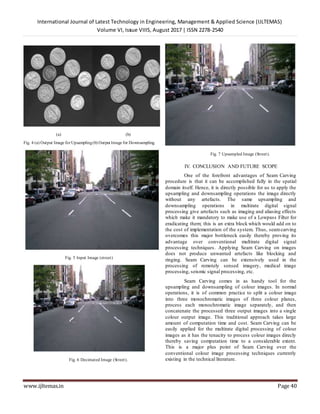 Seam Carving Approach for Multirate Processing of Digital Images | PDF