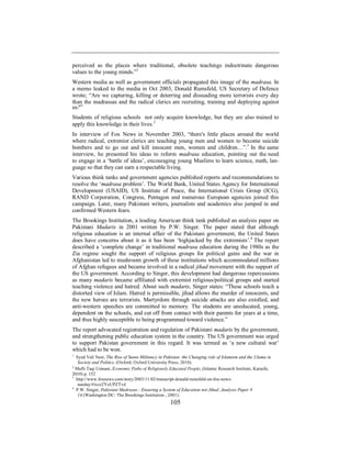 Pakistani Madrasa Education Reforms Viewpoint | PDF