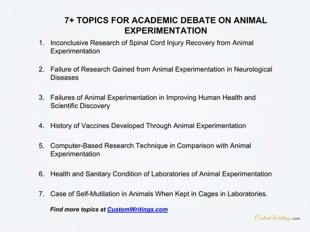 COMPLETE GUIDE ON HOW TO DEBATE ABOUT ANIMAL EXPERIMENTATION | PPTX ...